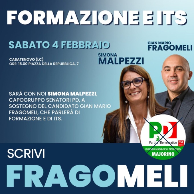 Elezioni regionali, il tour di Gian Mario Fragomeli - Prima Merate